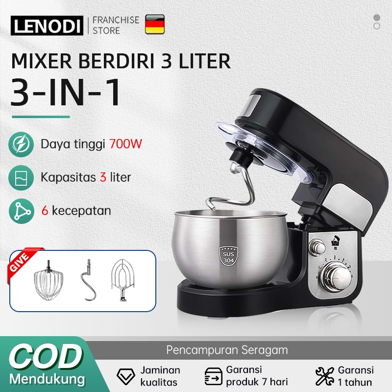 Jual Mixer berdiri 3 liter 600 watt yang kuat dari baja tahan karat ...