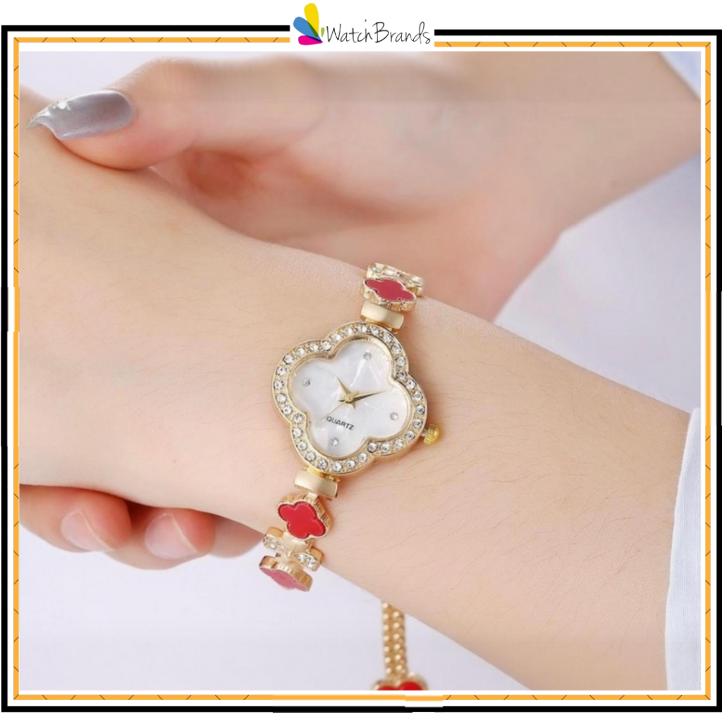 Jual WBS Jam Tangan Serut Mewah Gelang Serut Wanita Analog Quartz ...