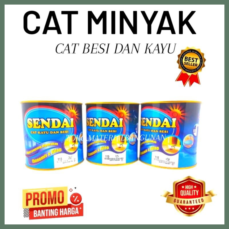 Jual CAT SENDAI CAT MINYAK BESI DAN KAYU MURAH BERKUALITAS | Shopee ...