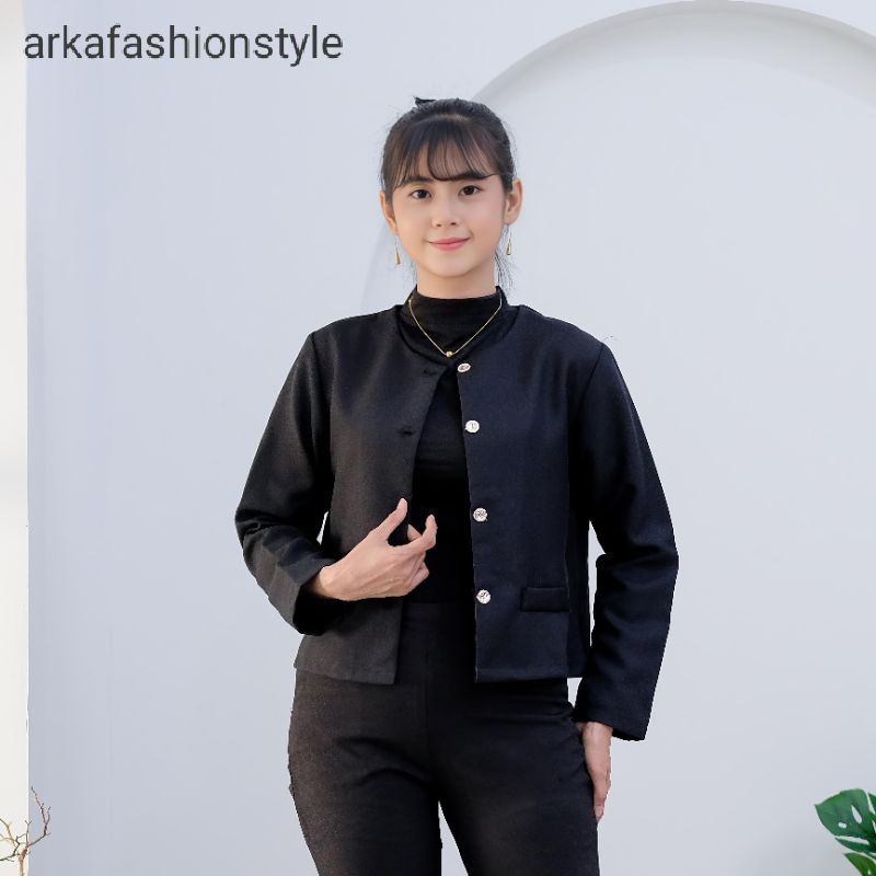 Jual Blazer wanita korea kekinian/Kemeja Outer wanita/Jacket Jas Wanita ...