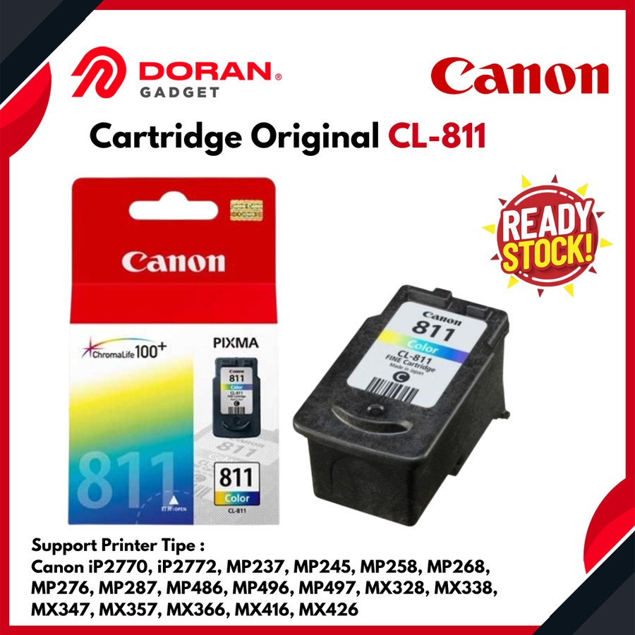 Jual CANON CL811 CL-811 Cartridge Tinta iP2770 MP287 MX426 MX366 ...