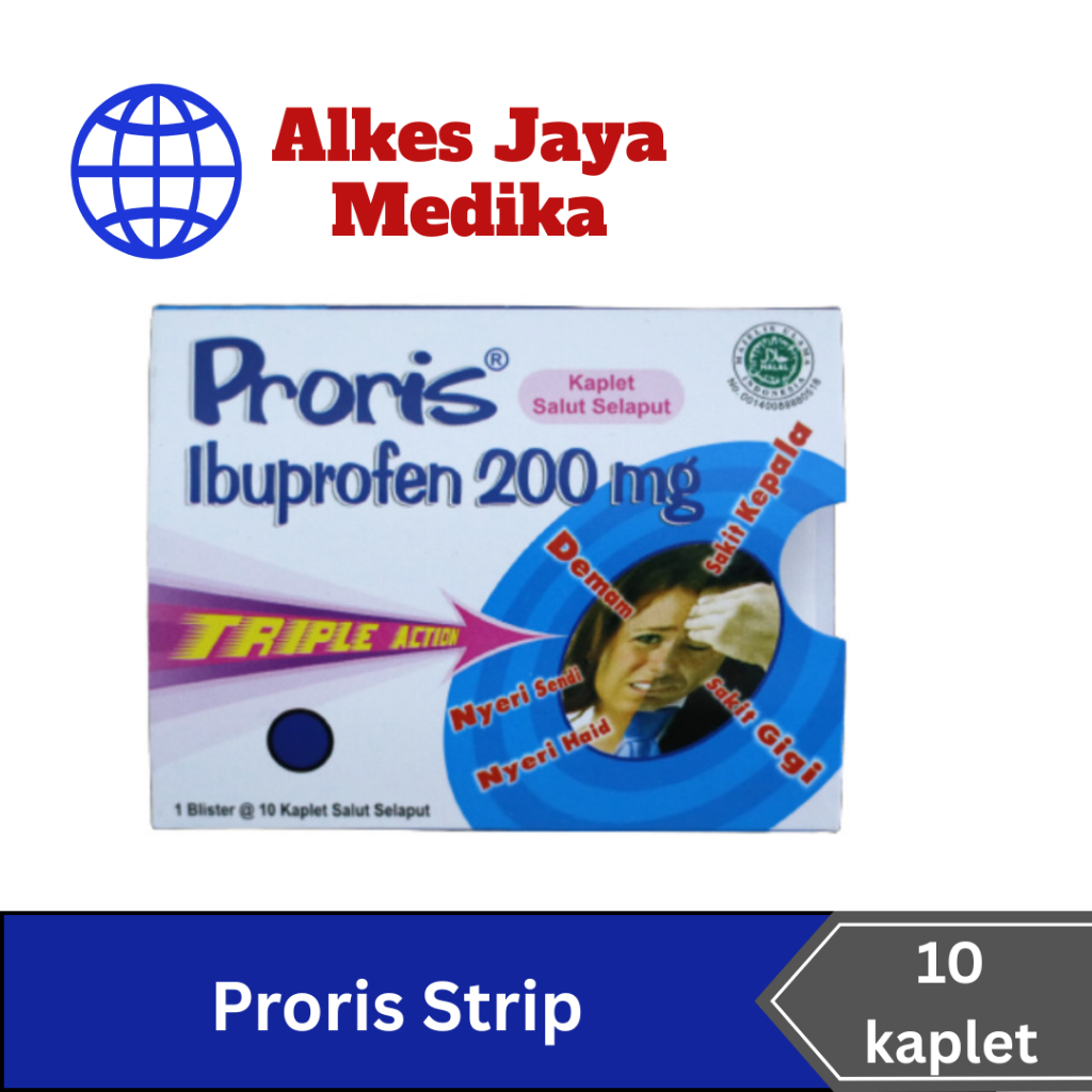 Jual Proris Tablet 200mg (Obat nyeri dan demam) | Shopee Indonesia