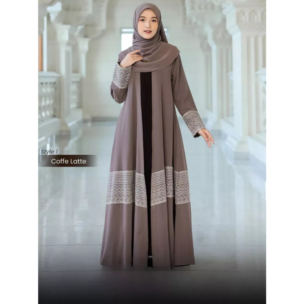 Jual COD gamis abaya Sar i terlaris model terbaru super mewah Bahan ...
