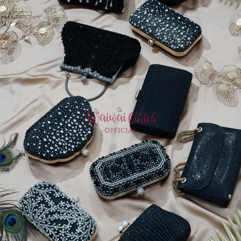 Jual Waiwai Tas Pesta Wanita Special Collection Black Clutch Ver 1 ...