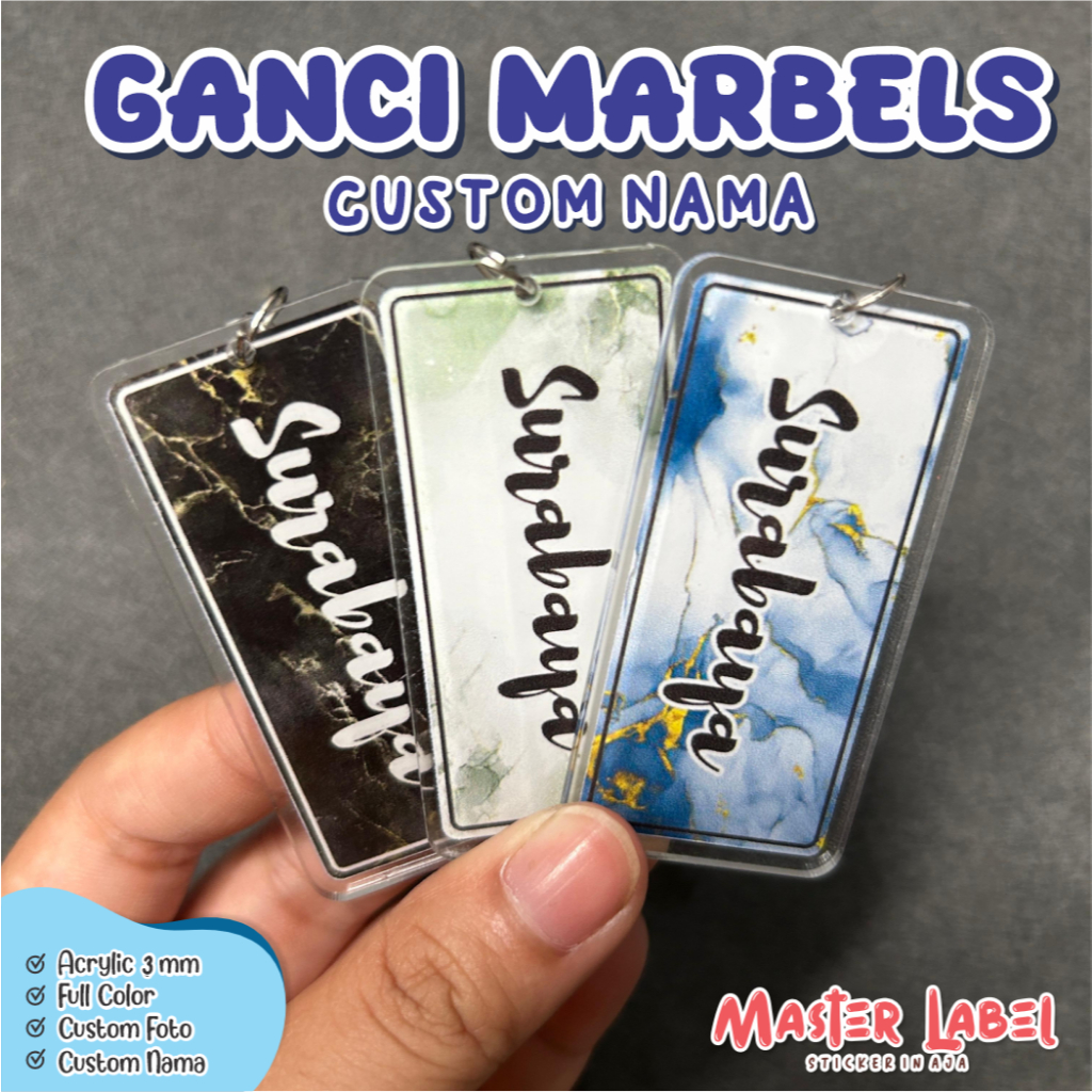 Jual Gantungan Kunci Akrilik Ganci Custom Nama Ganci Aesthetic Ganci ...