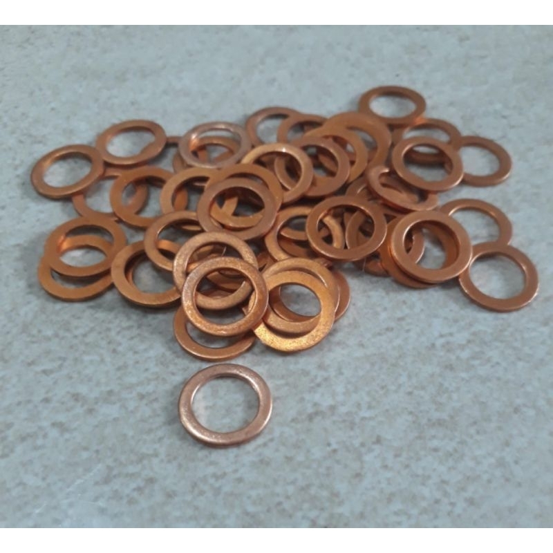 Jual Ring Tembaga Ring Oli Ring Solar Ukuran 8mm x 12mm Isi 10 pcs ...