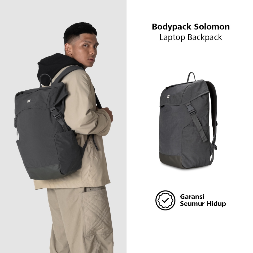 Jual Bodypack Solomon Laptop Backpack 15 Inch Tas Ransel Kerja Kuliah ...