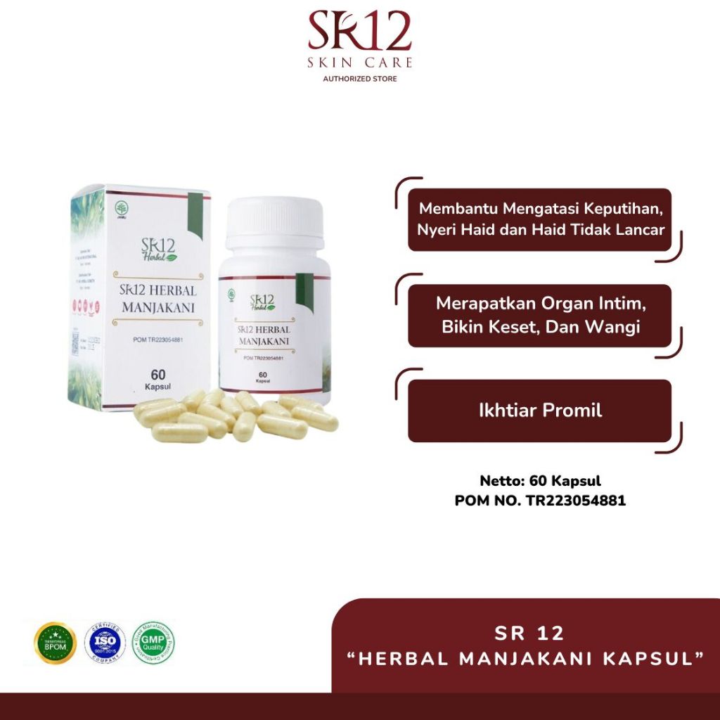 Jual SR12 Herbal Manjakani Kapsul - 60pil | Shopee Indonesia