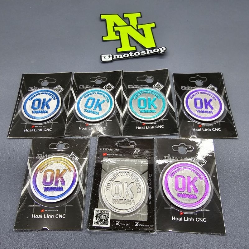 Jual SATUAN EMBLEM LOGO YAMAHA OK TITANIUM ORIGINAL VIETNAM | Shopee ...