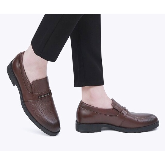 Jual EVERBEST leather shoes dark brown VFEV170 original Everbest store ...