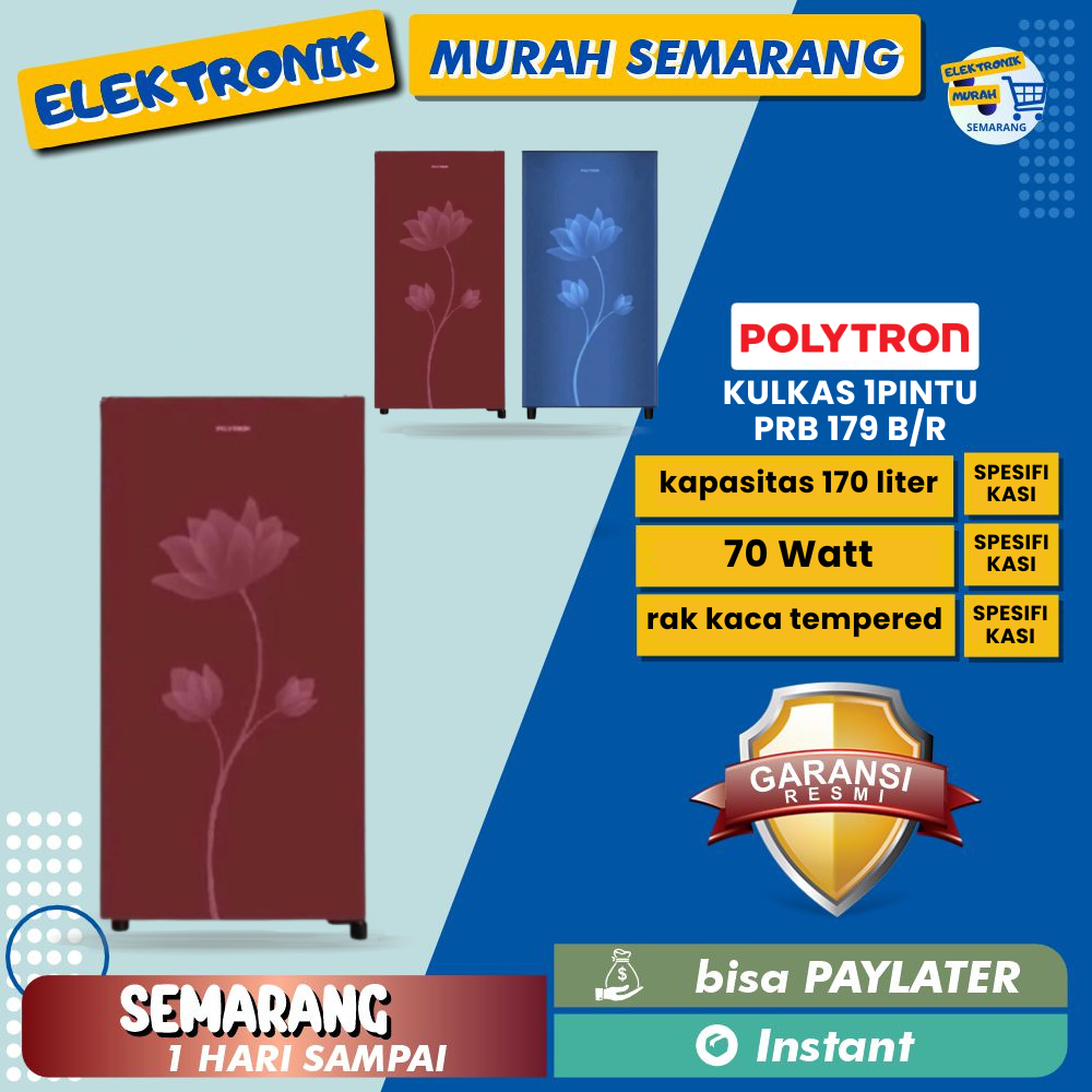 Jual KULKAS POLYTRON 1 PINTU 170 LITER PRB 179 B | Shopee Indonesia