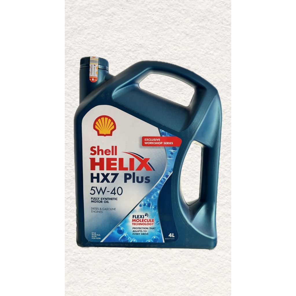 Jual OLI MESIN MOBIL SHELL HELIX HX7 PLUS 5W-40 4 LITER | BARCODE HIJAU ...