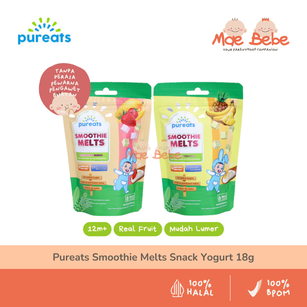 Jual Pureats Smoothie Melts Snack Camilan Buah Kering Balita 12M+ Tanpa ...