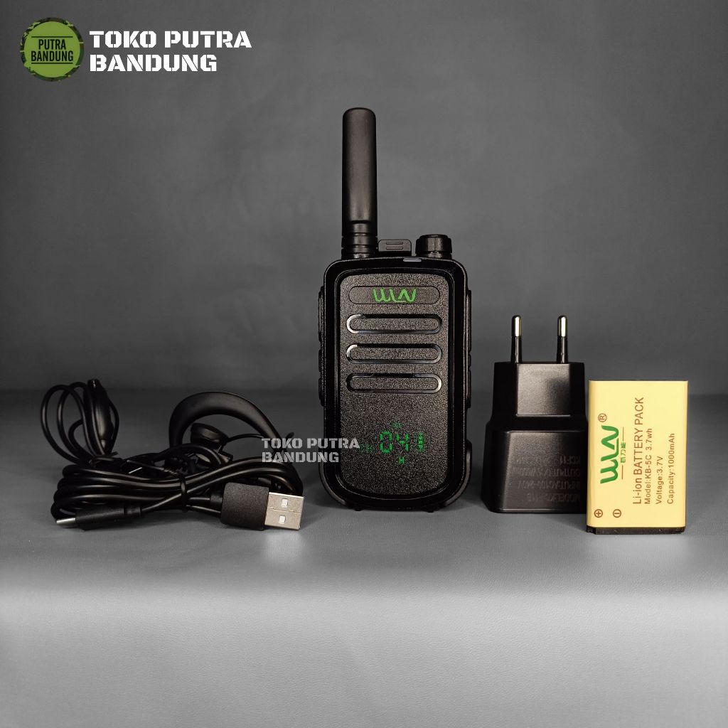 Jual HT WLN Kd-C100 Singleband UHF (Free Headset) walkie talkie | H T ...
