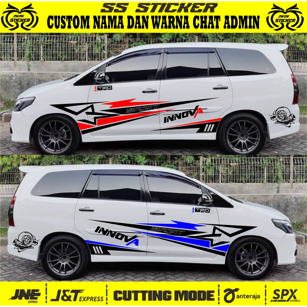 Jual Stiker Mobil INNOVA Cutting stiker mobil Calya,Sigra,grand Livina ...