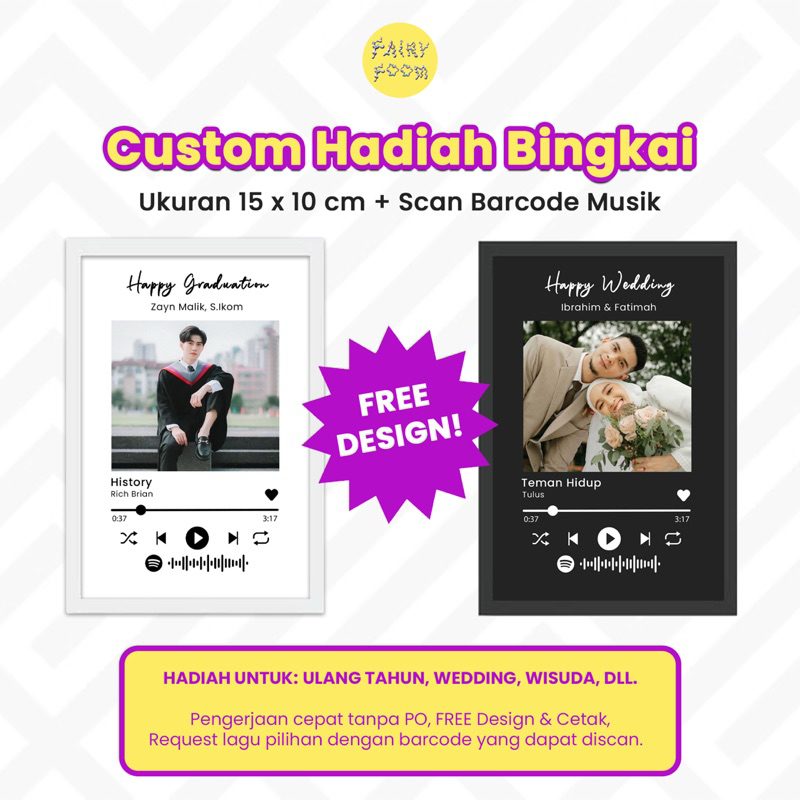 Jual Bingkai Hadiah ulang tahun / Anniversary / Graduation / Souvenir ...