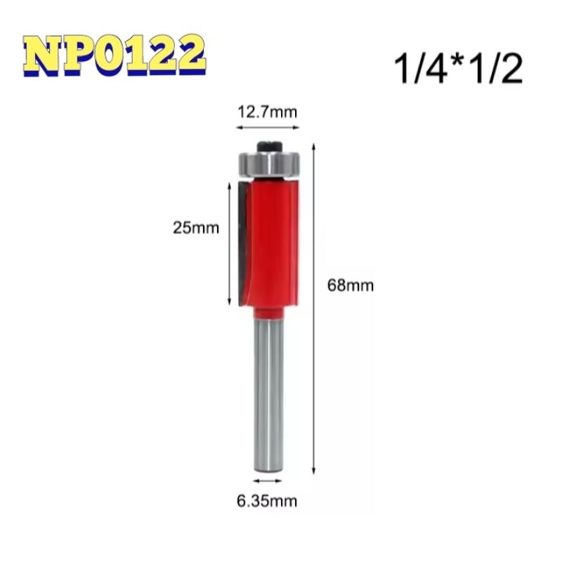 Jual Mata Router 1/4x1/2mata profil kayu Ruter mata Router Doubel ...