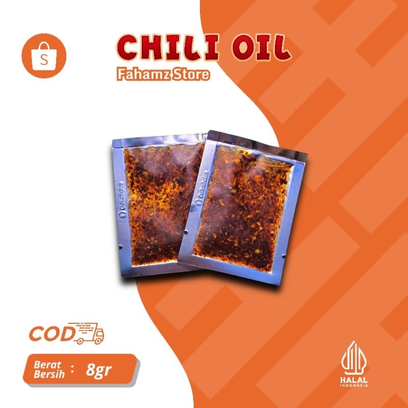 Jual Chili Oil Sachet 8gram Halal / Minyak Cabai | Shopee Indonesia