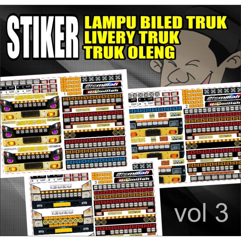 Jual stiker lampu biled truk livery truk Truk oleng | Shopee Indonesia