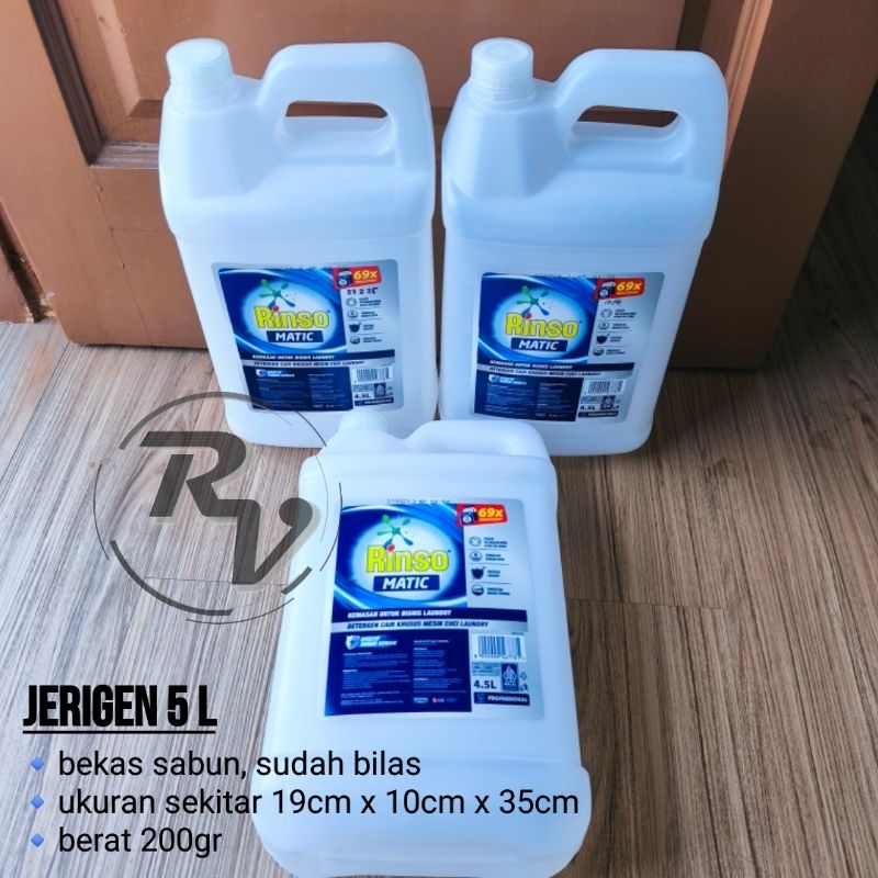 Jual Jerigen Bekas 5 L / Jergen 5L / Jeriken 5 L bekas sabun | Shopee ...