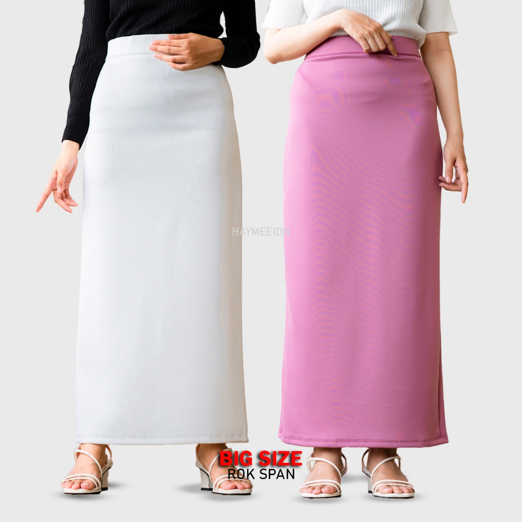 Jual HaymeeIDN - Rok Span Scuba Big Size Bawahan Rok Kantor Variasi ...