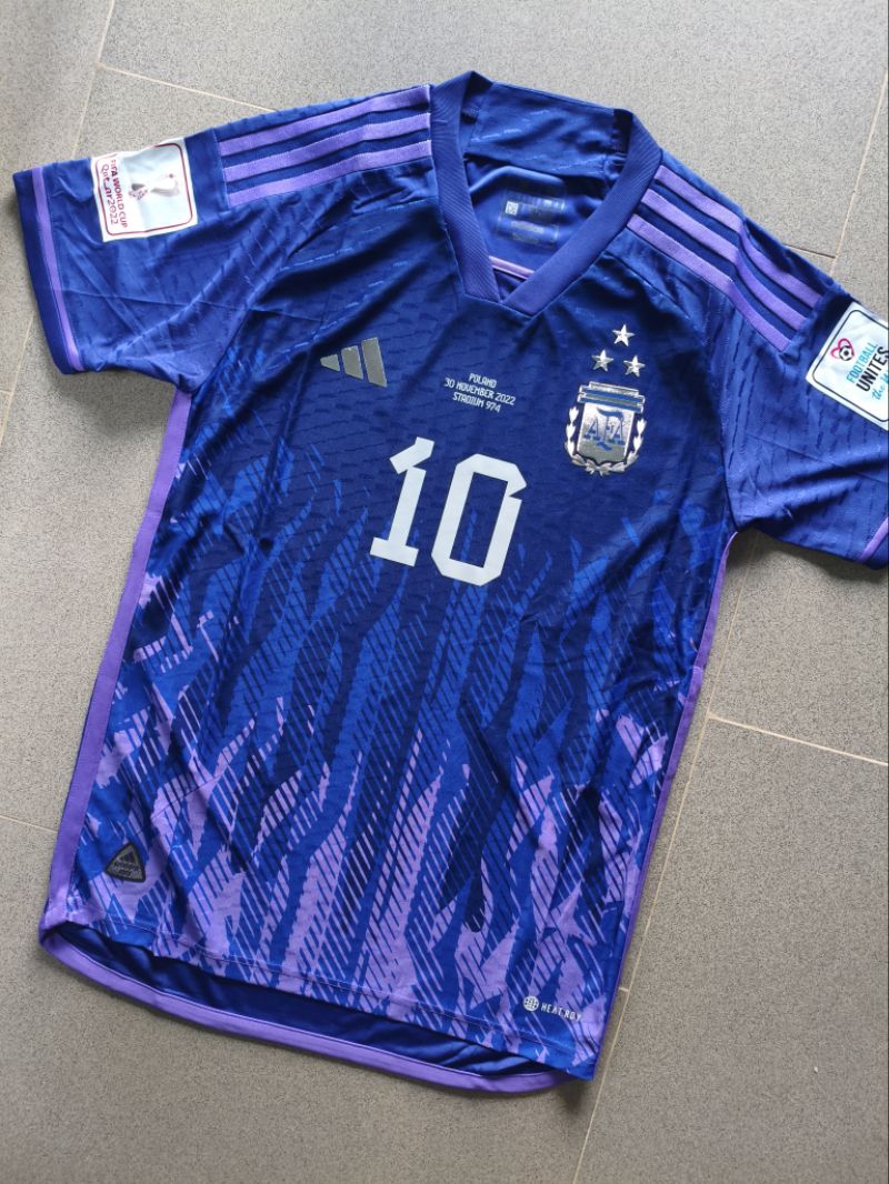 Jual JERSEY ARGENTINA AWAY 2022 PLAYER ISSUE | Shopee Indonesia