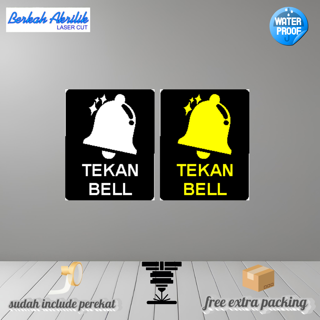 Jual TULISAN TEKAN BELL AKRILIK | Shopee Indonesia