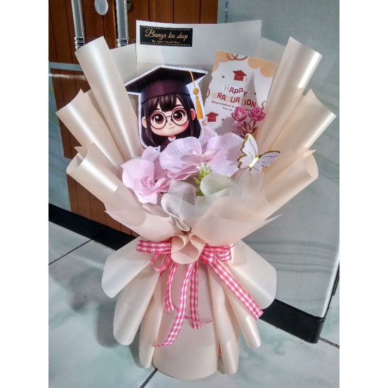 Jual READY buket wisuda topper cewek / cowok untuk anak TK/SD | Shopee ...
