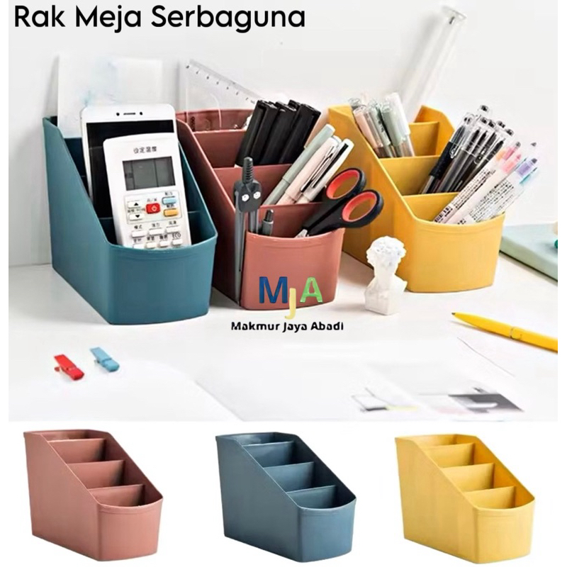 Jual (BISA COD) PROMO Rak Meja 4 Sekat Serbaguna / Rak ATK / Rak Alat ...