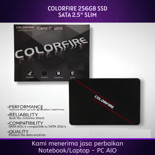 Jual COLORFIRE SSD 256GB SATA III 2.5" Slim | Shopee Indonesia