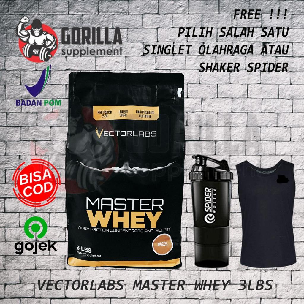 Jual VECTORLABS Masterwhey 3lbs 1400 Gram - Suplemen Fitness Protein ...