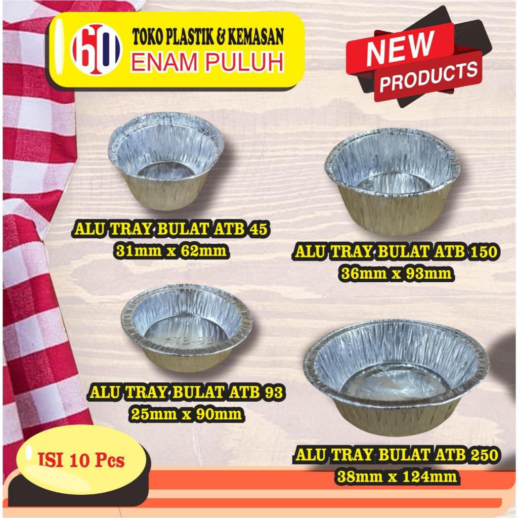 Jual Alu Tray Bulat ATB & Alu Tray RX Aluminium Foil Bulat Roti Kue ...