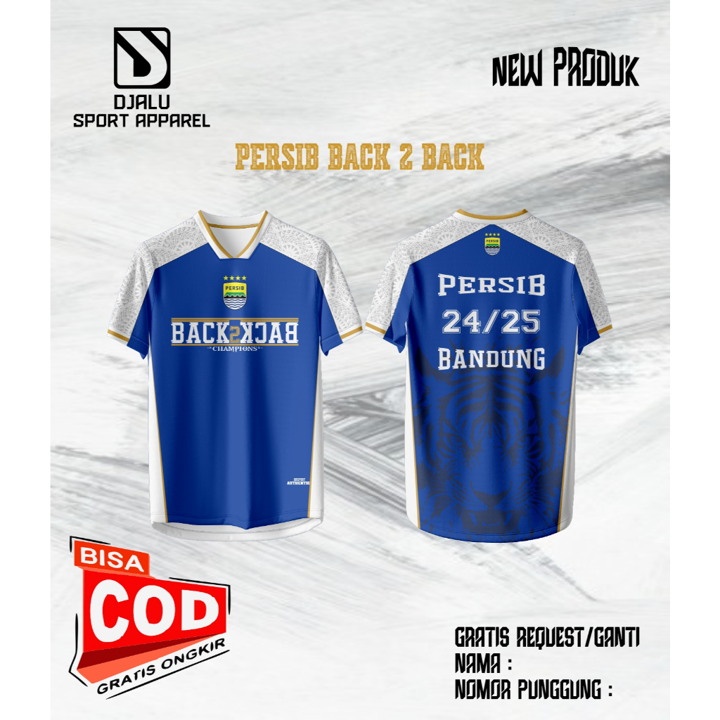 Jual CUSTOME baju JERSEY PERSIB SPESIAL EDITION BACK TO BACK season ...