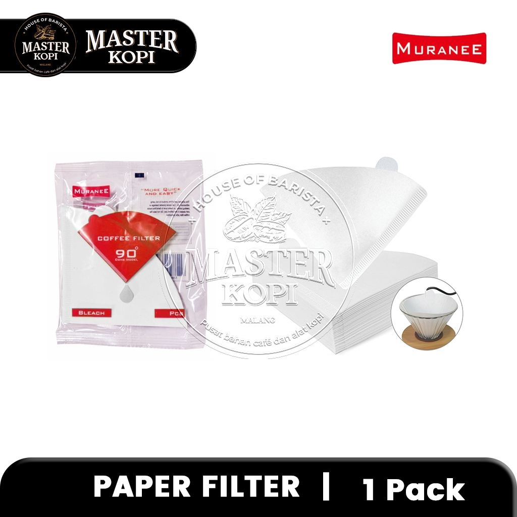 Jual Paper Filter Bleach Kertas Kopi V60 1-2 Cup V01 Coffee Filter ...