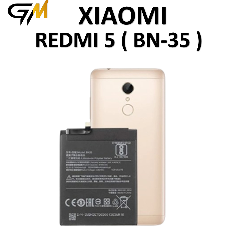 Jual BATERAI XIAOMI BN-35 XIAOMI REDMI 5 BATRE BATRAI BATERAI ORIGINAL ...