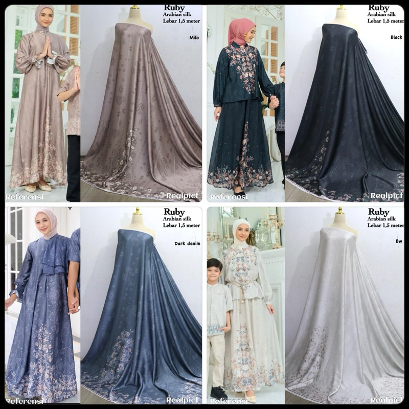 Jual KAIN ARABIAN SILK | RUBY | Kain mewah | kain grosir | kain ecer ...