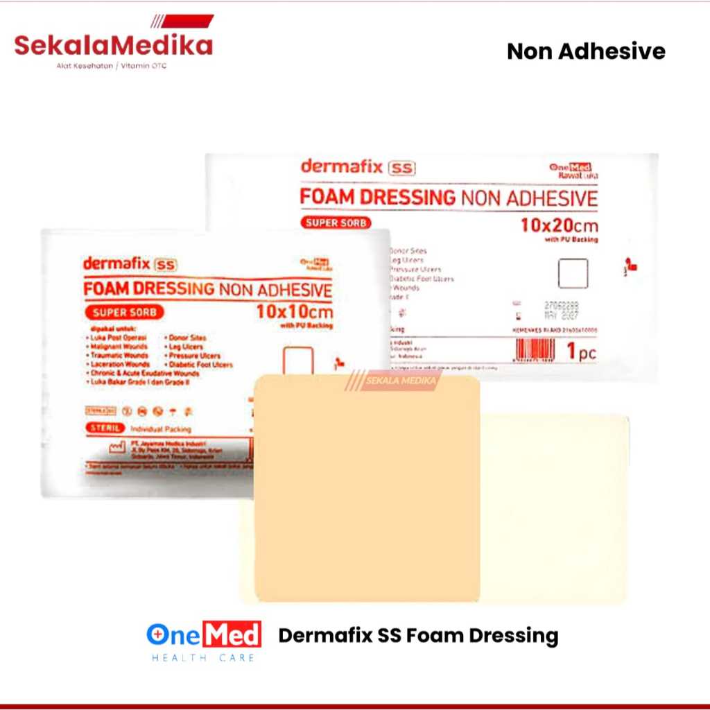 Jual Dermafix SS Foam Dressing Non Adhesive Onemed / Satuan | Shopee ...