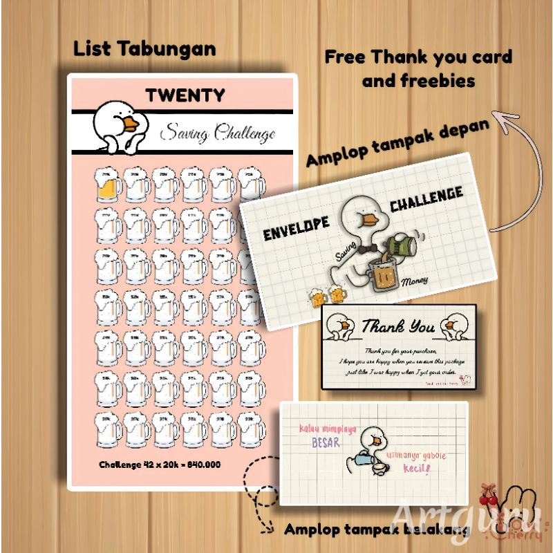 Jual Amplop saving challenge | saving money | challenge menabung seru ...