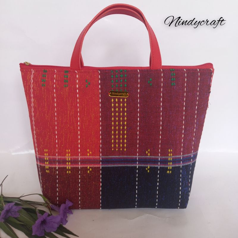 Jual Tas totebag tenun ulos etnik/handbag tenun ulos New | Shopee Indonesia