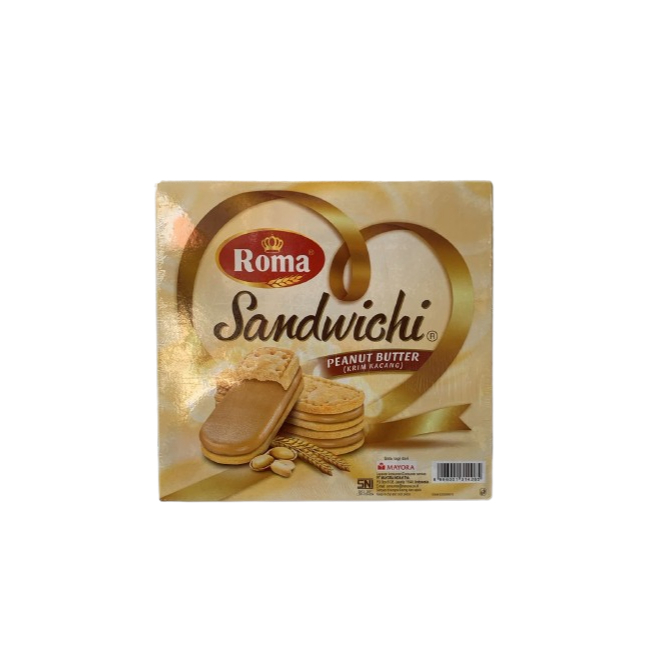 Jual Roma Sandwich Peanut dan coklat Kemasan Box isi 240g | Shopee ...