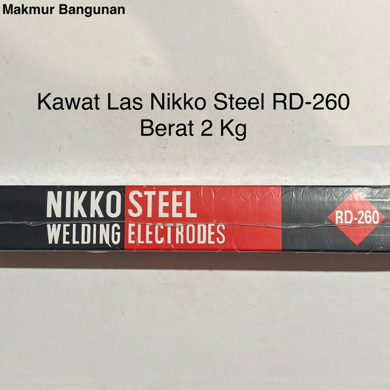 Jual Kawat Las Listrik Nikko Steel RD-260 Isi 2 Kg | Ukuran 2.6mm x 350mm | Welding Electrodes ...