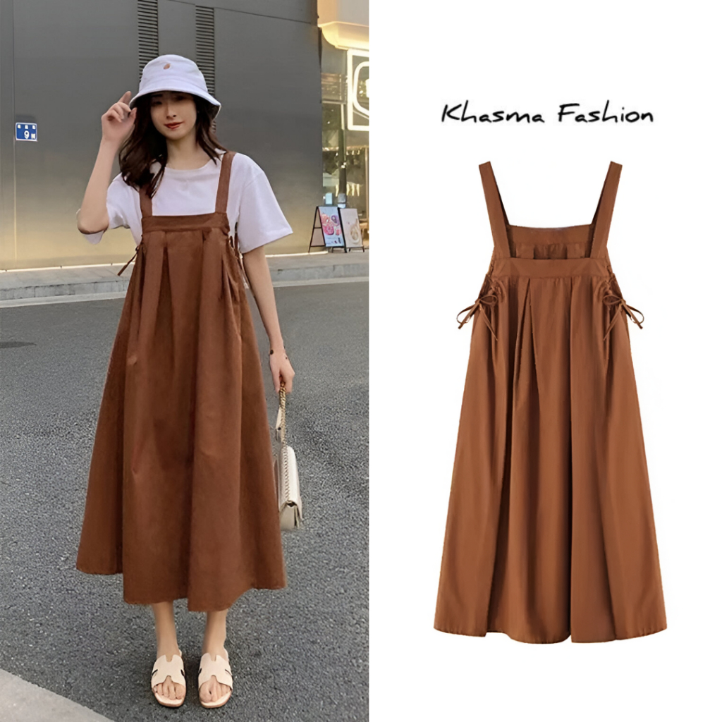 Jual Overal Wanita Korean Style/Suzu Overal/Overal Dress Wanita Polos ...