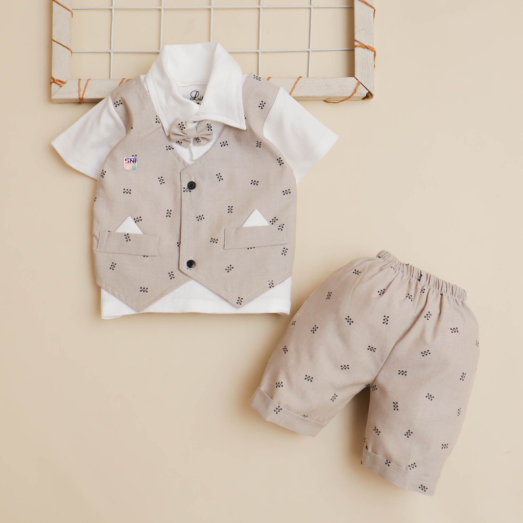 Jual Setelan Rompi Anak Motif Titik/Baju Formal Anak Bayi Laki-laki ...