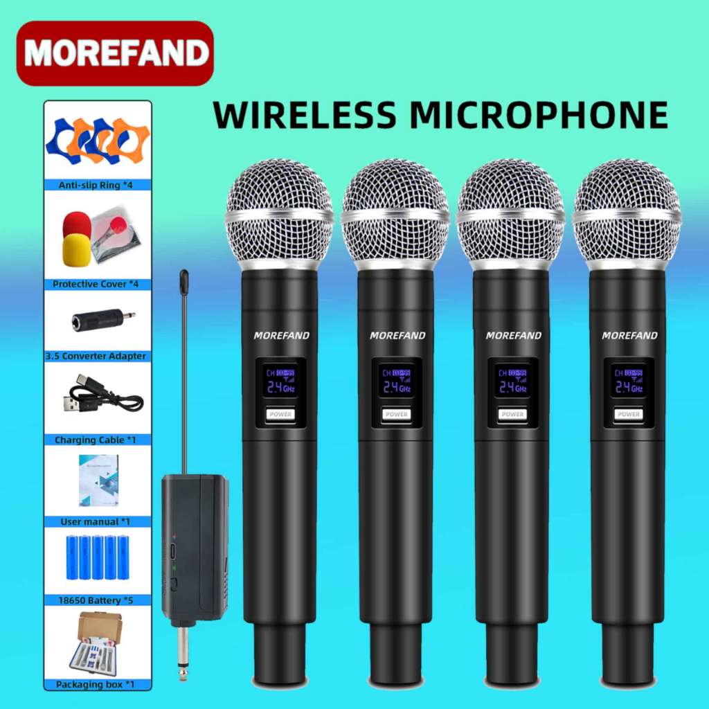 Jual 58V4-T MIC Profesional UHF Mikrofon Dinamis Genggam Isi Ulang ...
