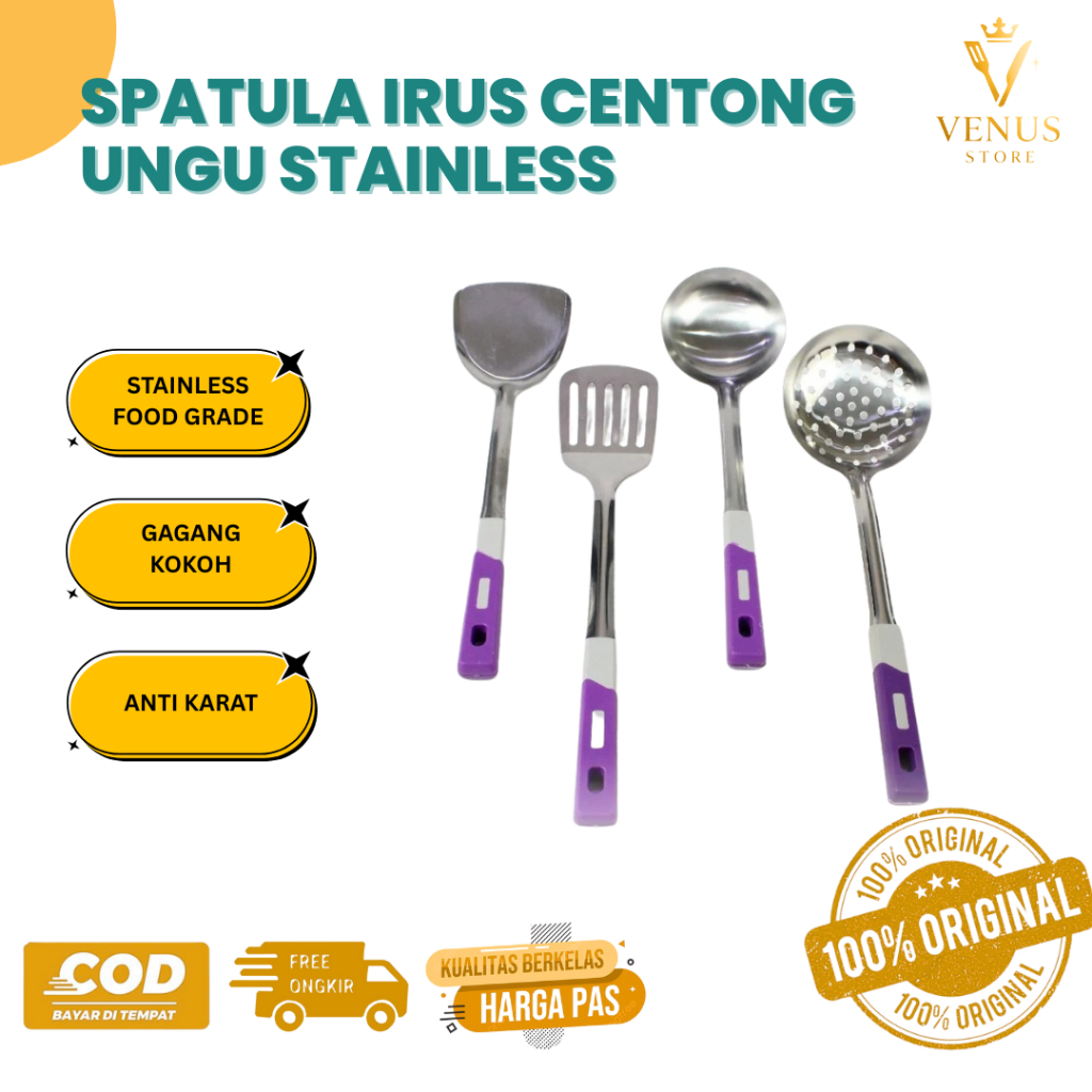 Jual King Balance Sodet Spatula Sendok Sup Centong Soup Anti Panas ...