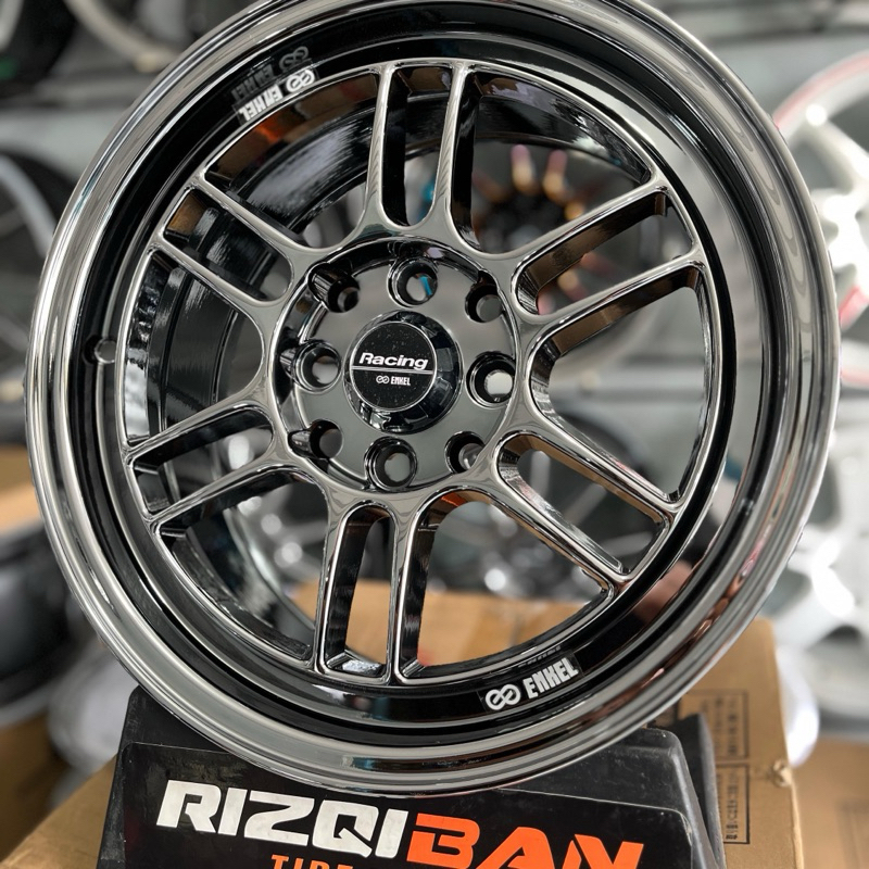 Jual velg enkei rpf r15 black chrome lebar 7 et41 kondisi baru | Shopee Indonesia