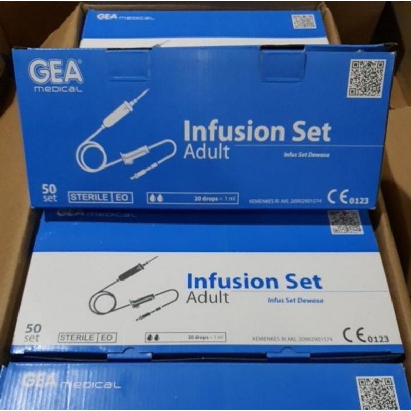 Jual Infuset Gea Dewasa GEA/ Infusion Set Adult Gea (PerBOX) | Shopee ...