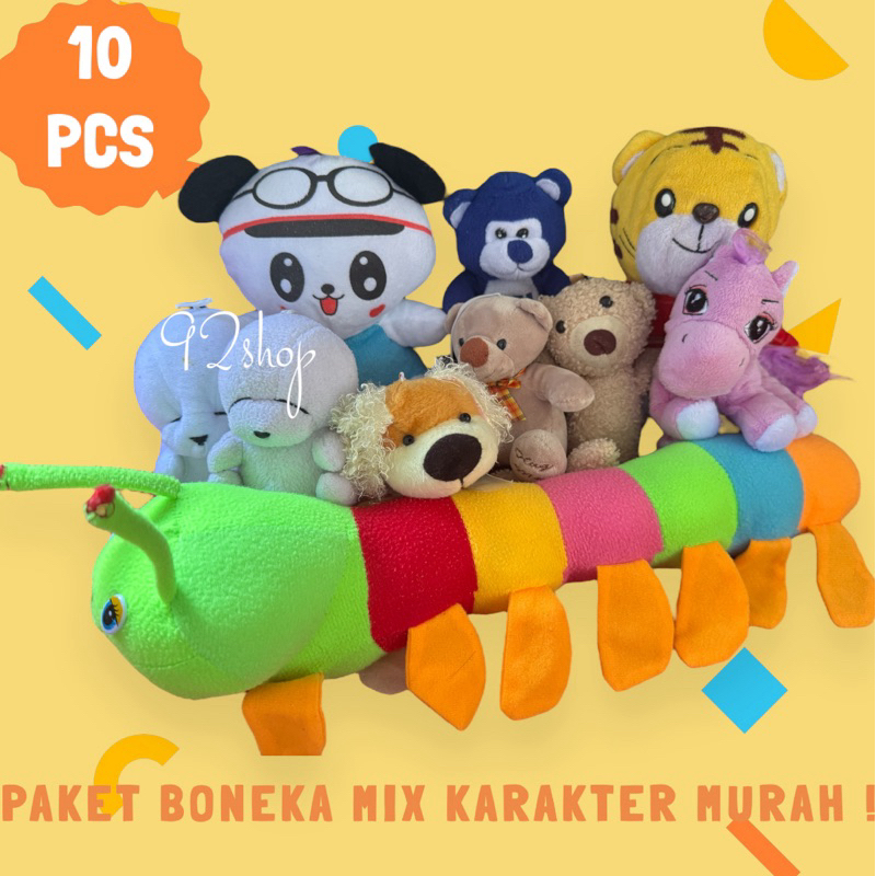 Jual Paketan boneka murah campur karakter | paket boneka impor mix ...