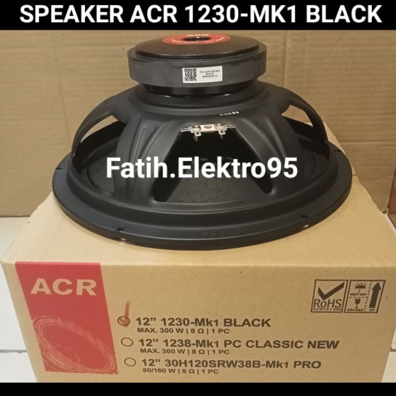 Jual Speaker Full Range Acr 12" Inch 1230 Mk1 Black | Shopee Indonesia