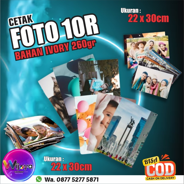 Jual FOTO 10R CETAK FOTO 10R BAHAN IVORY 260 1 HARI JADI | Shopee Indonesia